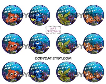 Nemo Cupcake Toppers | Etsy