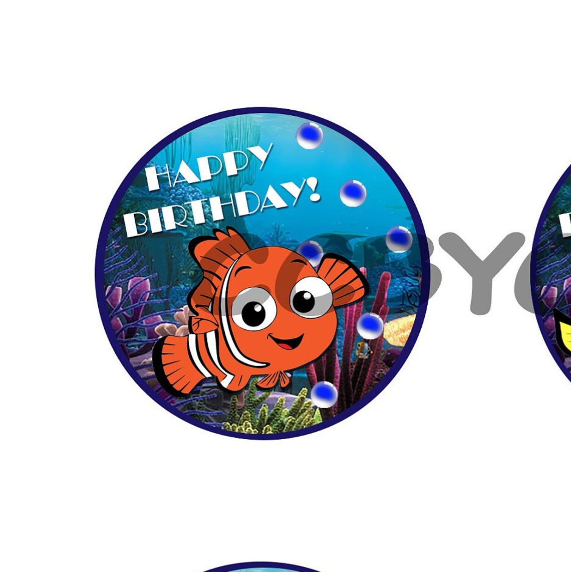 Finding Nemo Cupcake Toppers - Digital File - Instant Download - Etsy