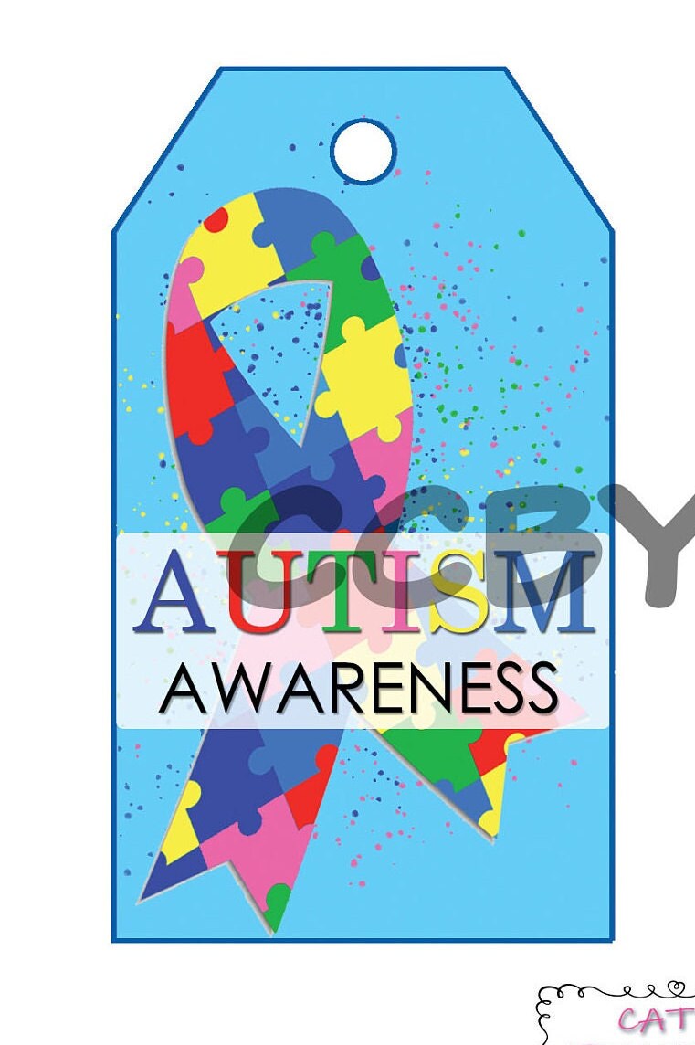 Autism Awareness Tags - Digital File - Instant Download PDF - Etsy
