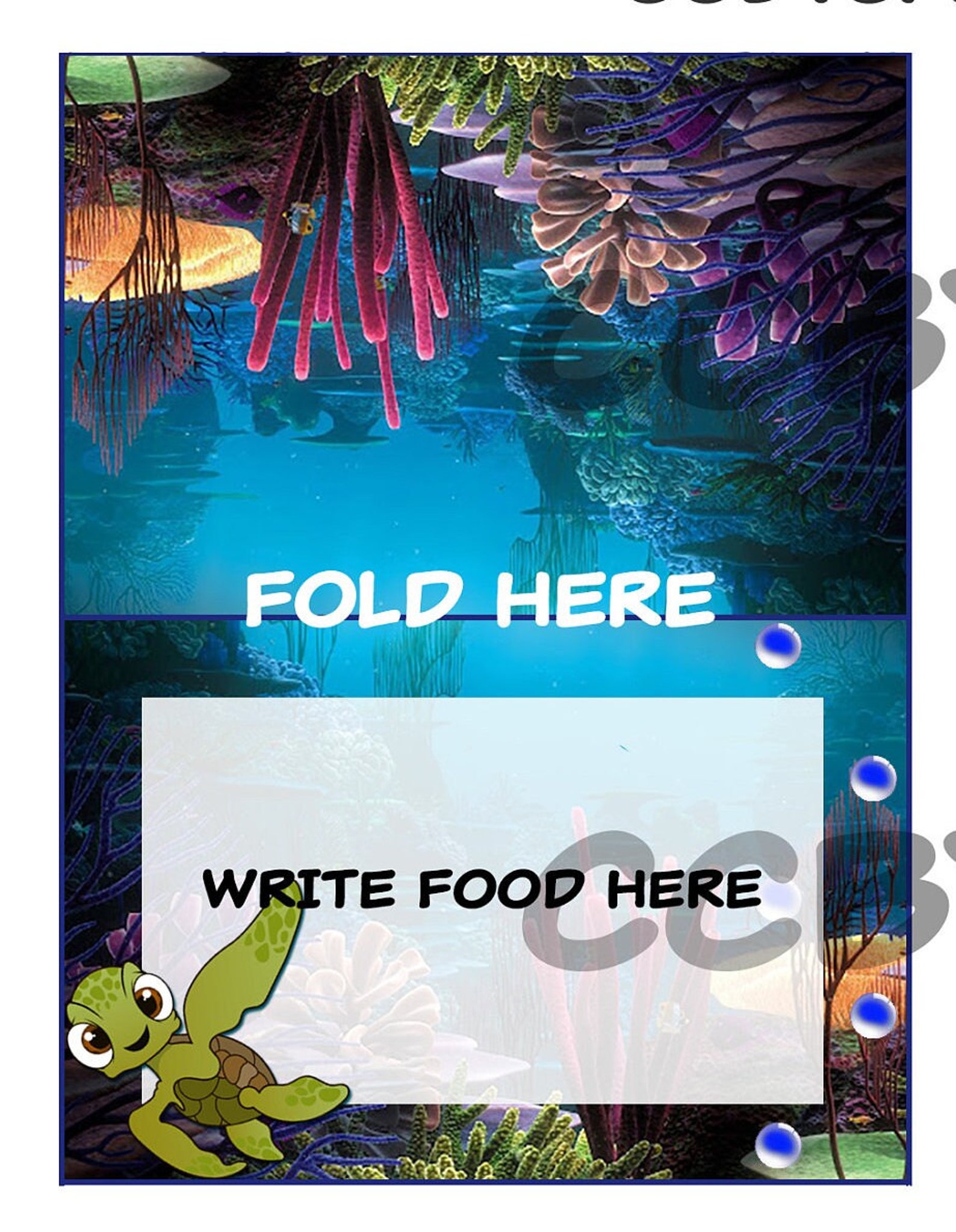 Finding Nemo Food Labels - Digital File - Instant Download - Etsy