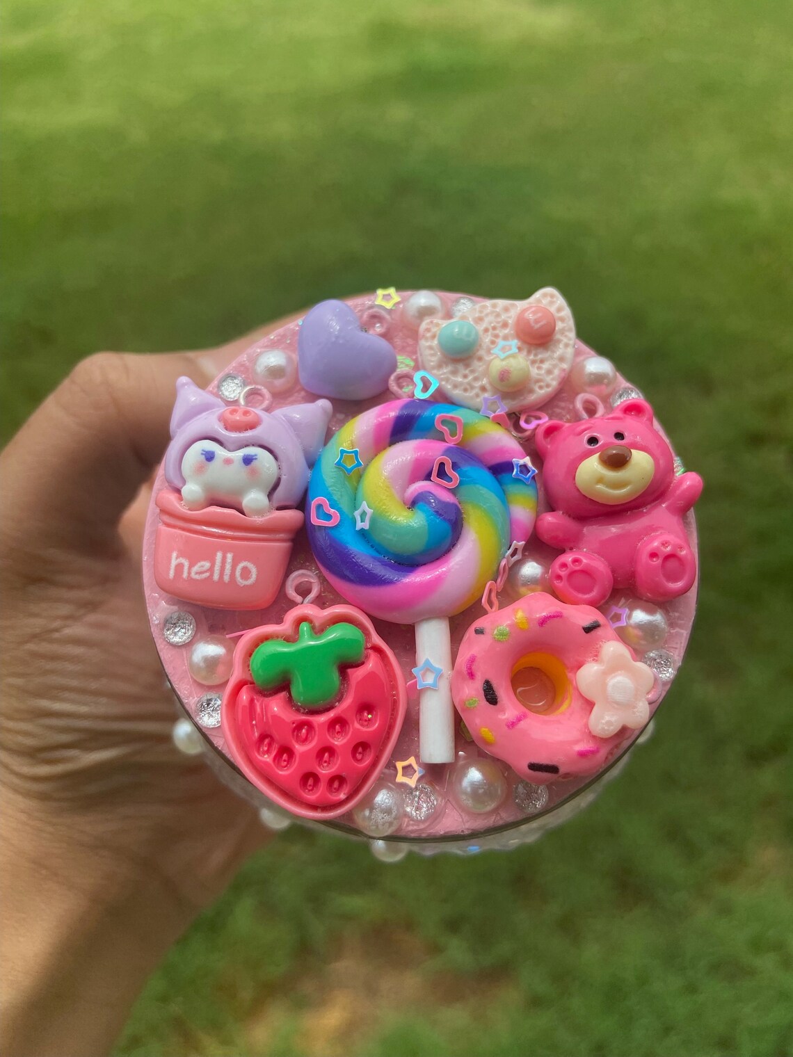Girly Stash Jar Cute Stash Jar Kawaii Stash Jar Cute Container Jar ...