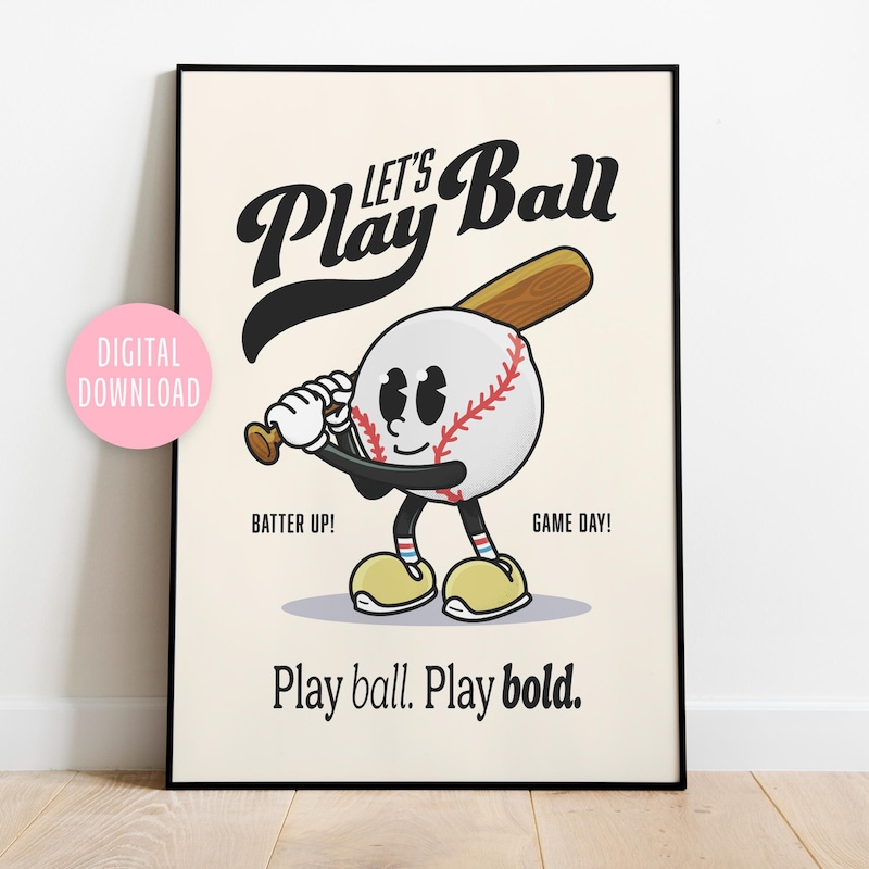 Baseball Poster - Etsy