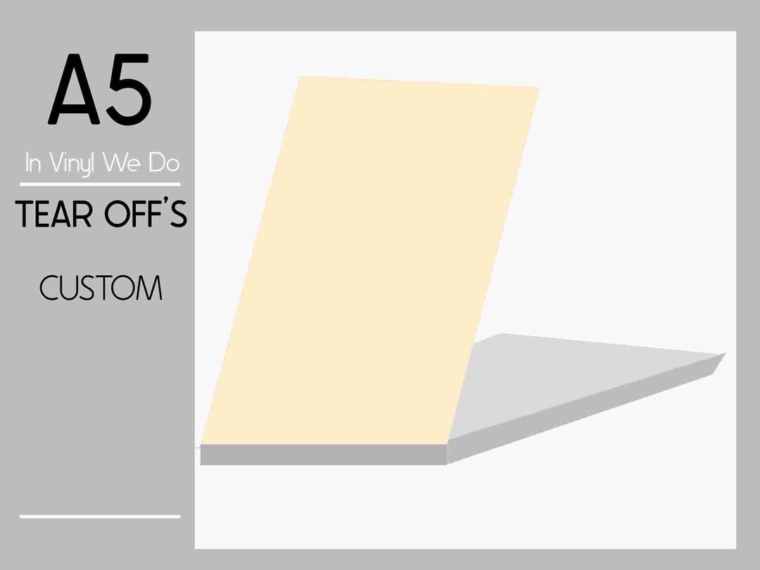 A5 / A4 Custom Tear off Wire Bound Booklet 75 Pages - Etsy UK