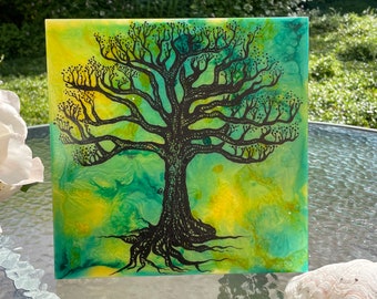 Tree of Life Resin Art - Etsy