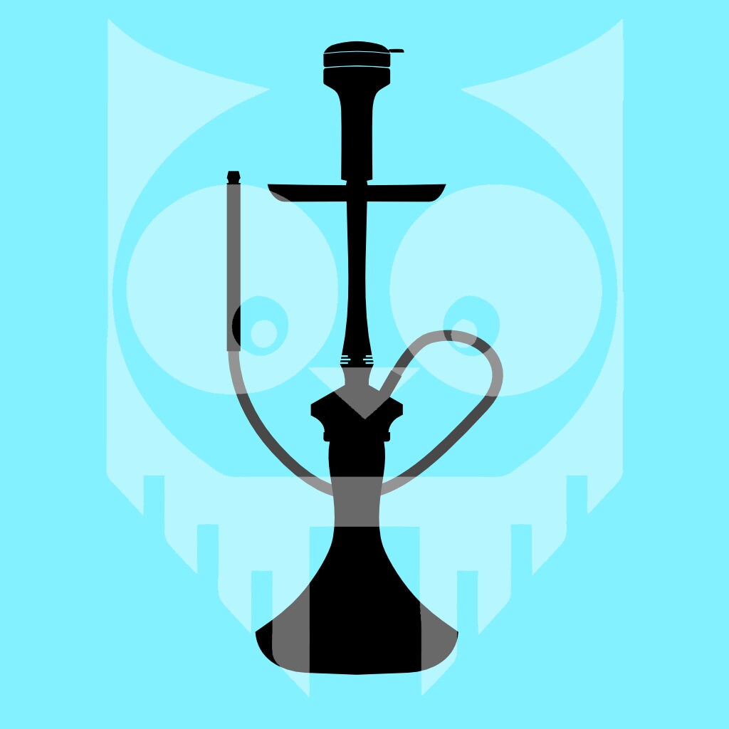 Modern Hookah Vector Art - SVG+PDF+EPS - Instant Download - Etsy
