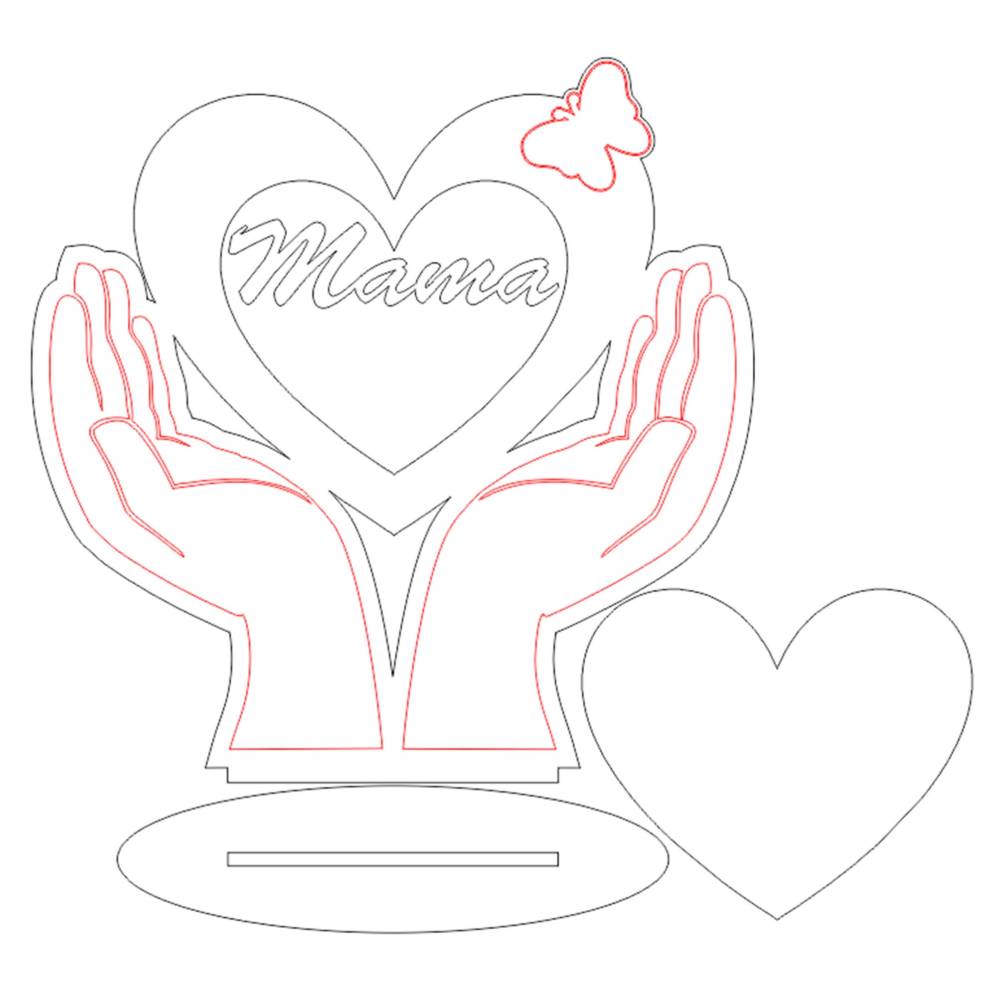 Frame Mama - Laser Cut Files - Svg+dxf+pdf+ai - Instant Download - Etsy ...