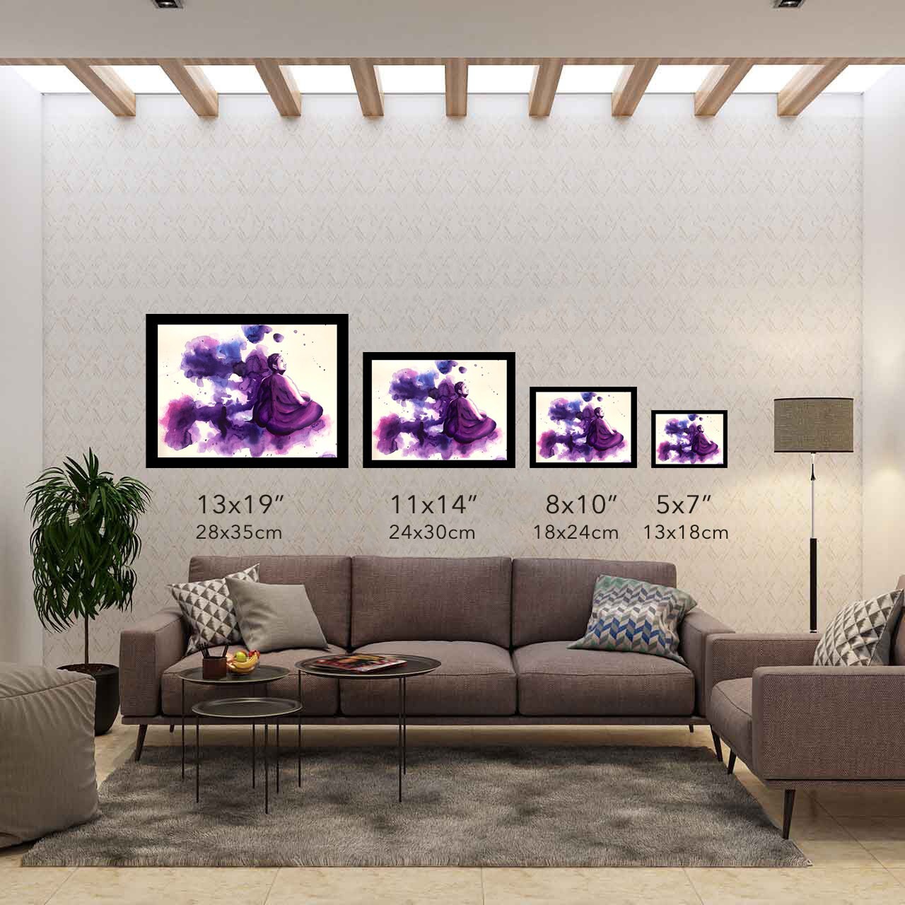 Older Non-binary Fat Woman Watercolor Painting by Trans - Etsy