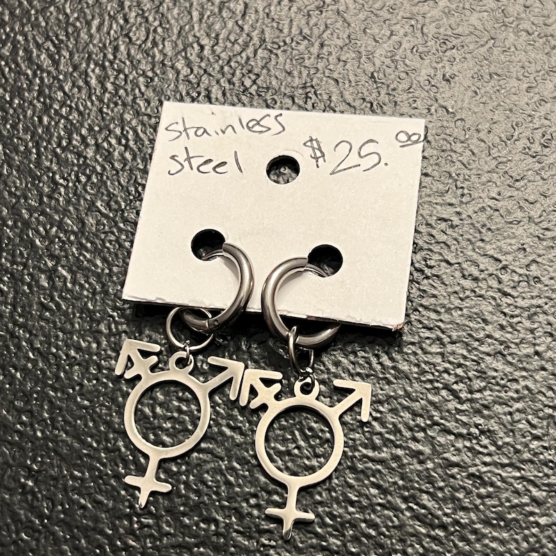 Hoop Earrings Trans - Etsy