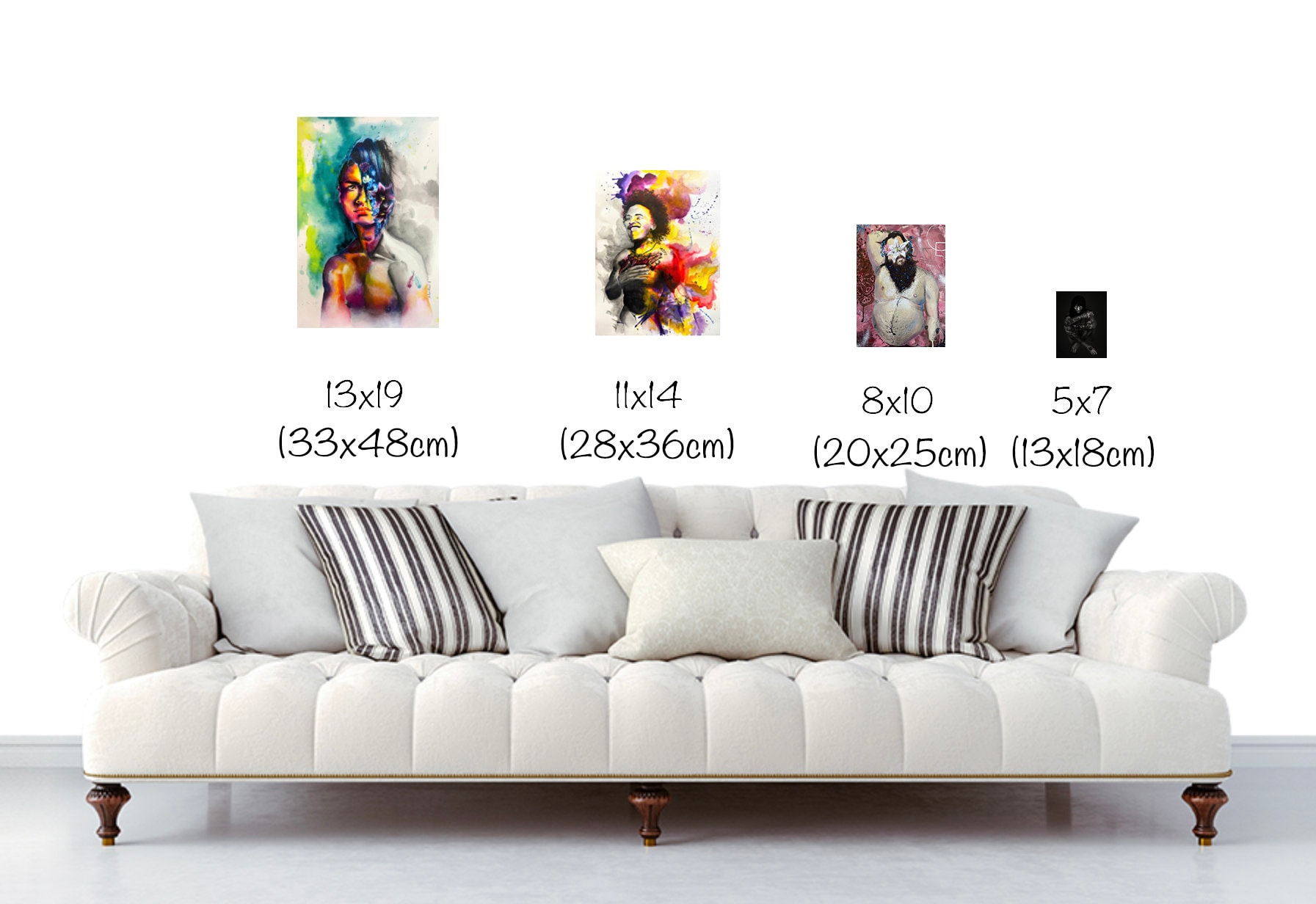 Drawing of MTF Tucking, Charcoal Drawing on Gray Paper by Transgender ...