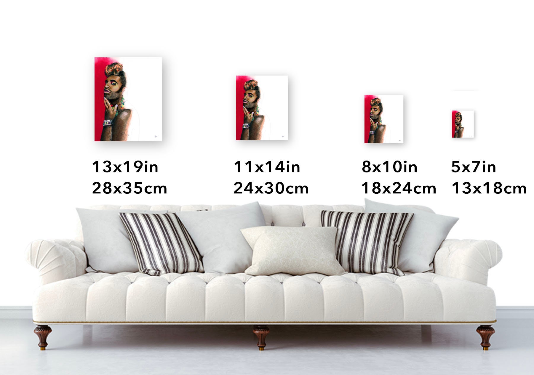 Bombay Ink Painting of Alok Vaid-menon A Non-binary Person - Etsy