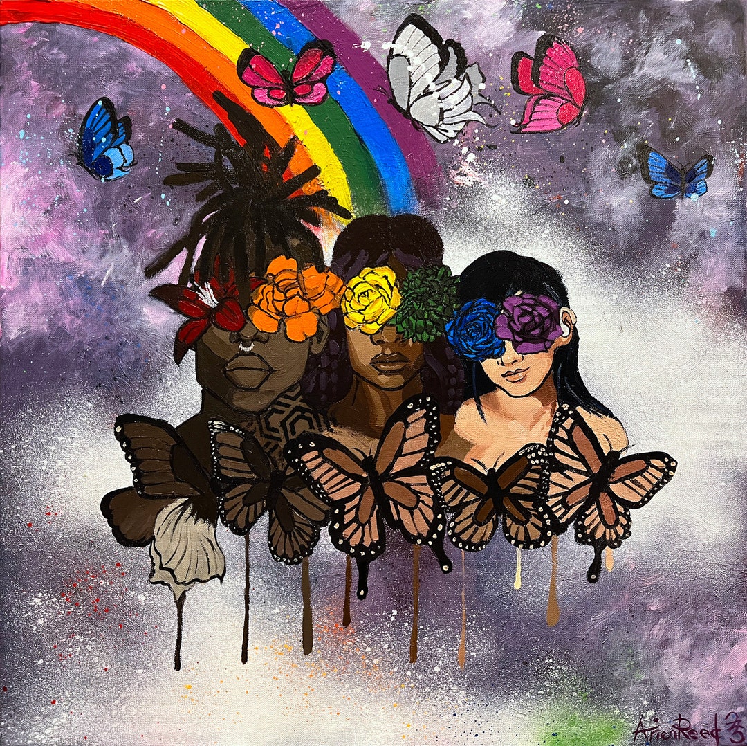 Laminated Art Print of Diversity Incarnate Painting of Queer People ...