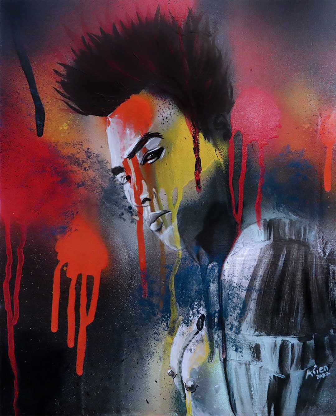 Transgender, Korean Man Mixed Media Painting by Trans Artist Art Print ...