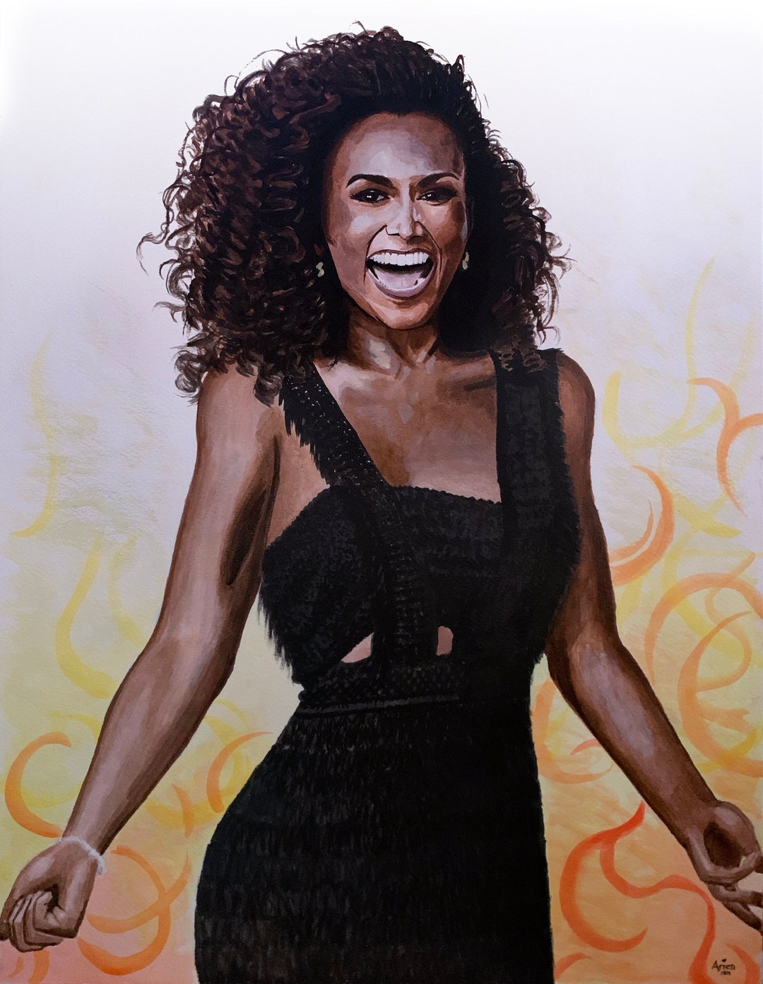 Trans Woman Painted in Bombay Ink by a Transgender Artist | Art Print ...