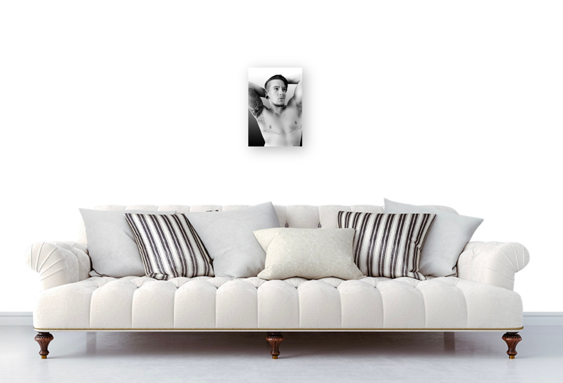 Drawing of Trans Man Black and White Art Print Artwork by - Etsy