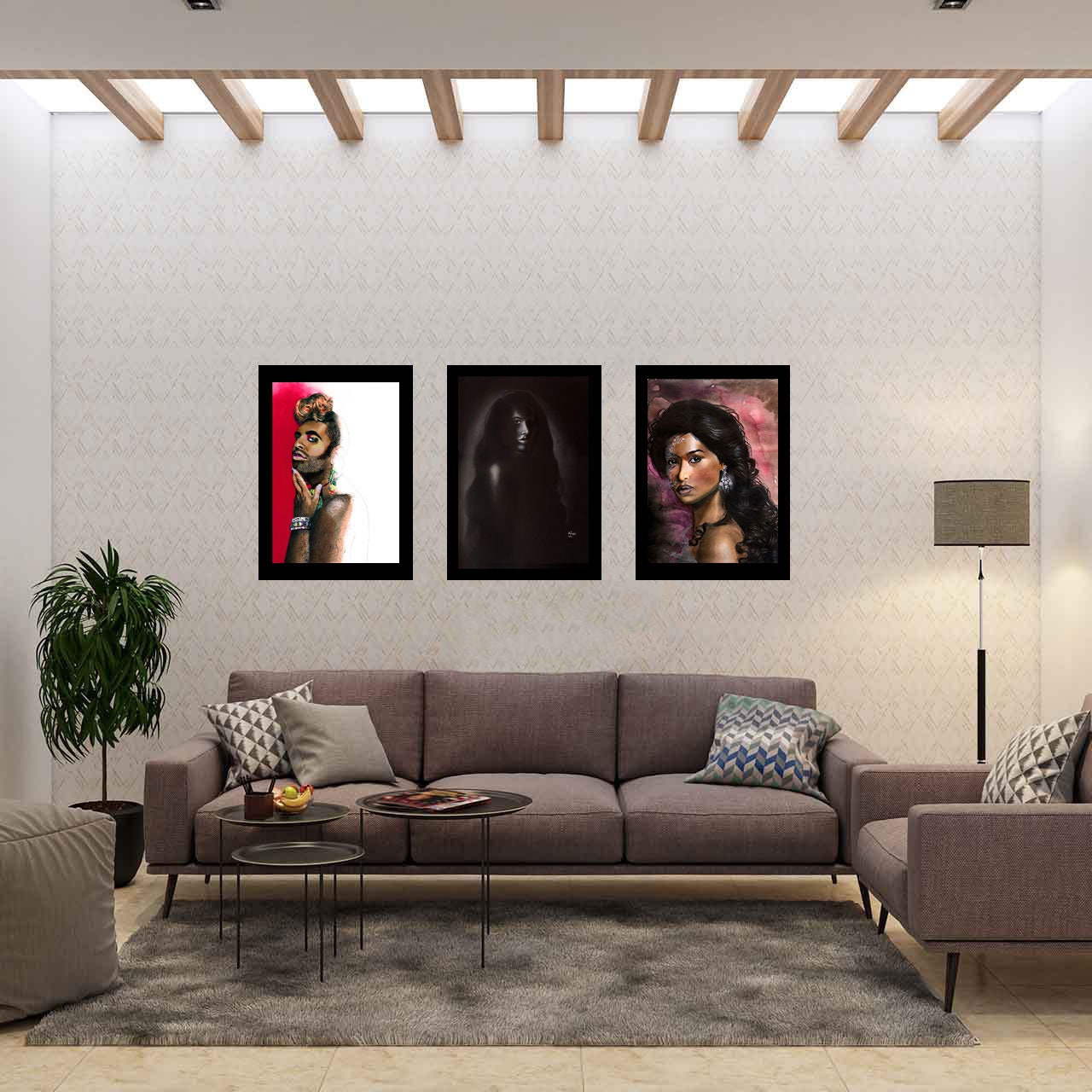 Bombay Ink Painting of Alok Vaid-menon A Non-binary Person - Etsy