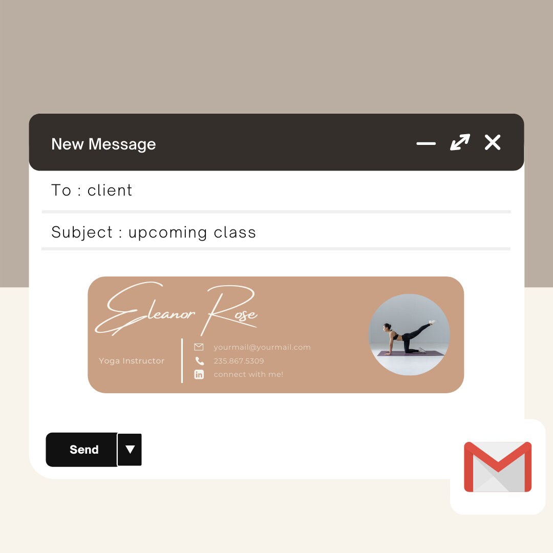 Customizable Email Signature Template (3 Templates) - Etsy