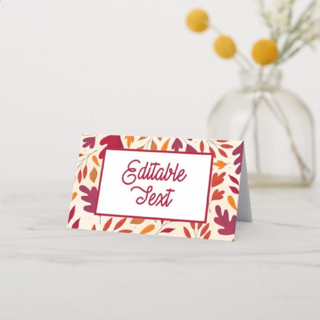 Printable Fall Buffet Cards, Thanksgiving Buffet Cards, Fall Table Food ...