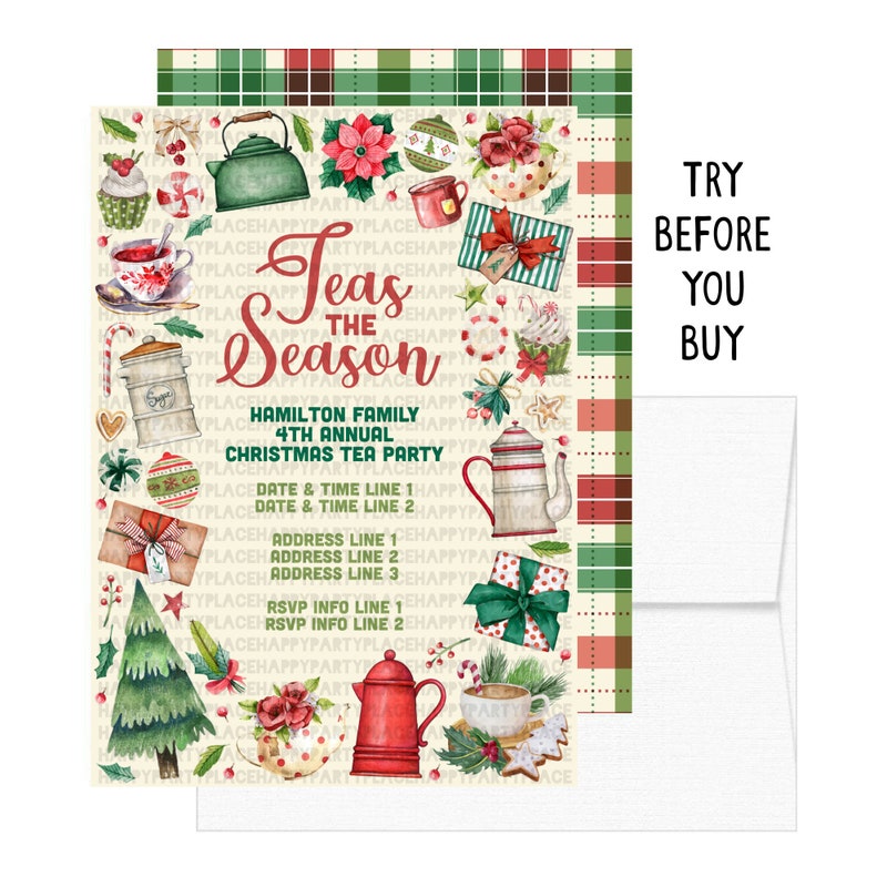 Christmas Tea Party - Etsy