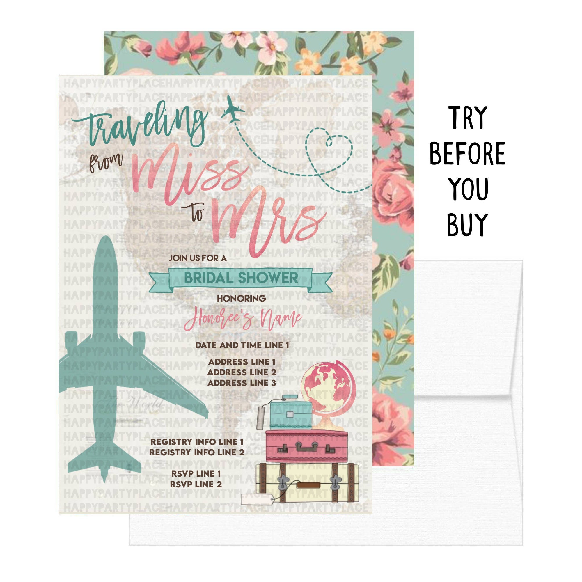 Traveling From Miss to Mrs Return Address Labels, Travel Return Address ...