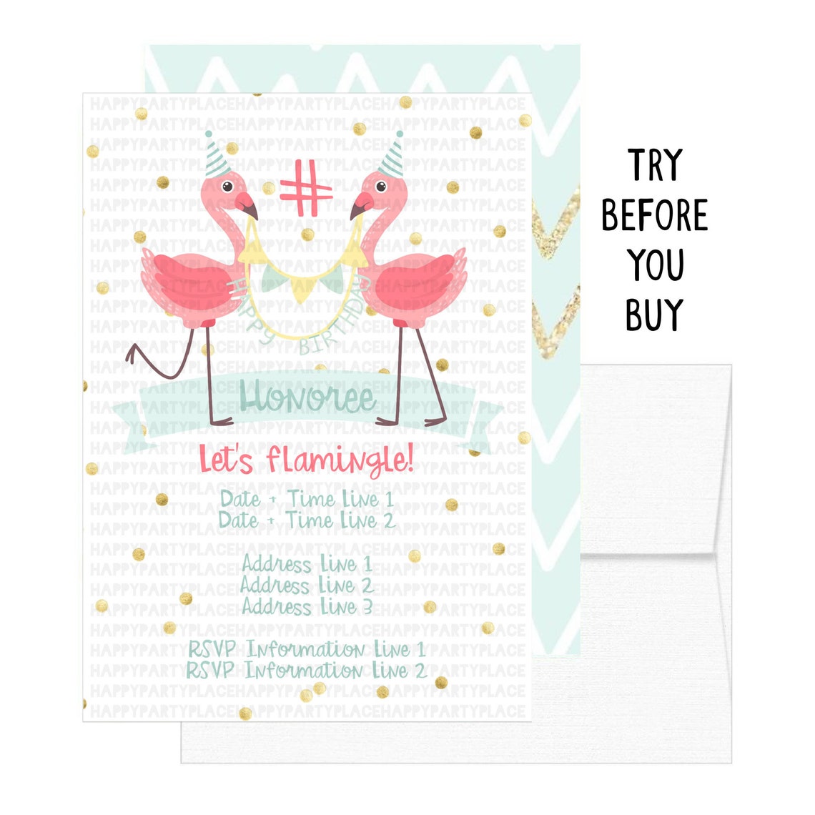 Flamingo Return Address Label, Printable Flamingo Address Labels ...