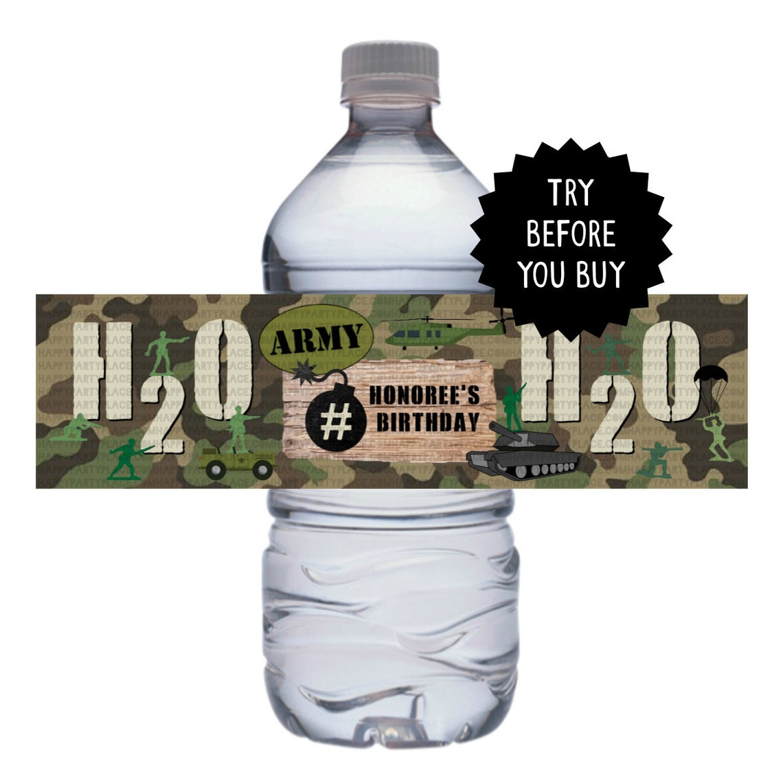 Army Thank You Card, Army Theme Thank You Cards, Army Party Thank You ...