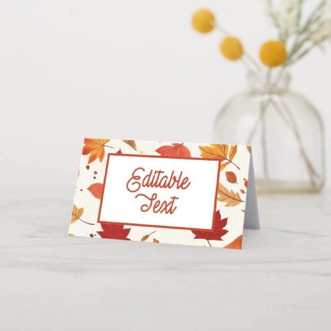 Printable Fall Buffet Cards, Thanksgiving Buffet Cards, Fall Table Food ...