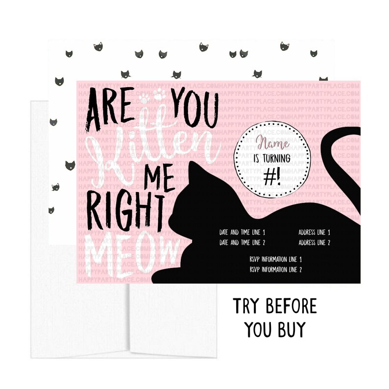 Cat Return Address Labels Kitten Return Address Label - Etsy