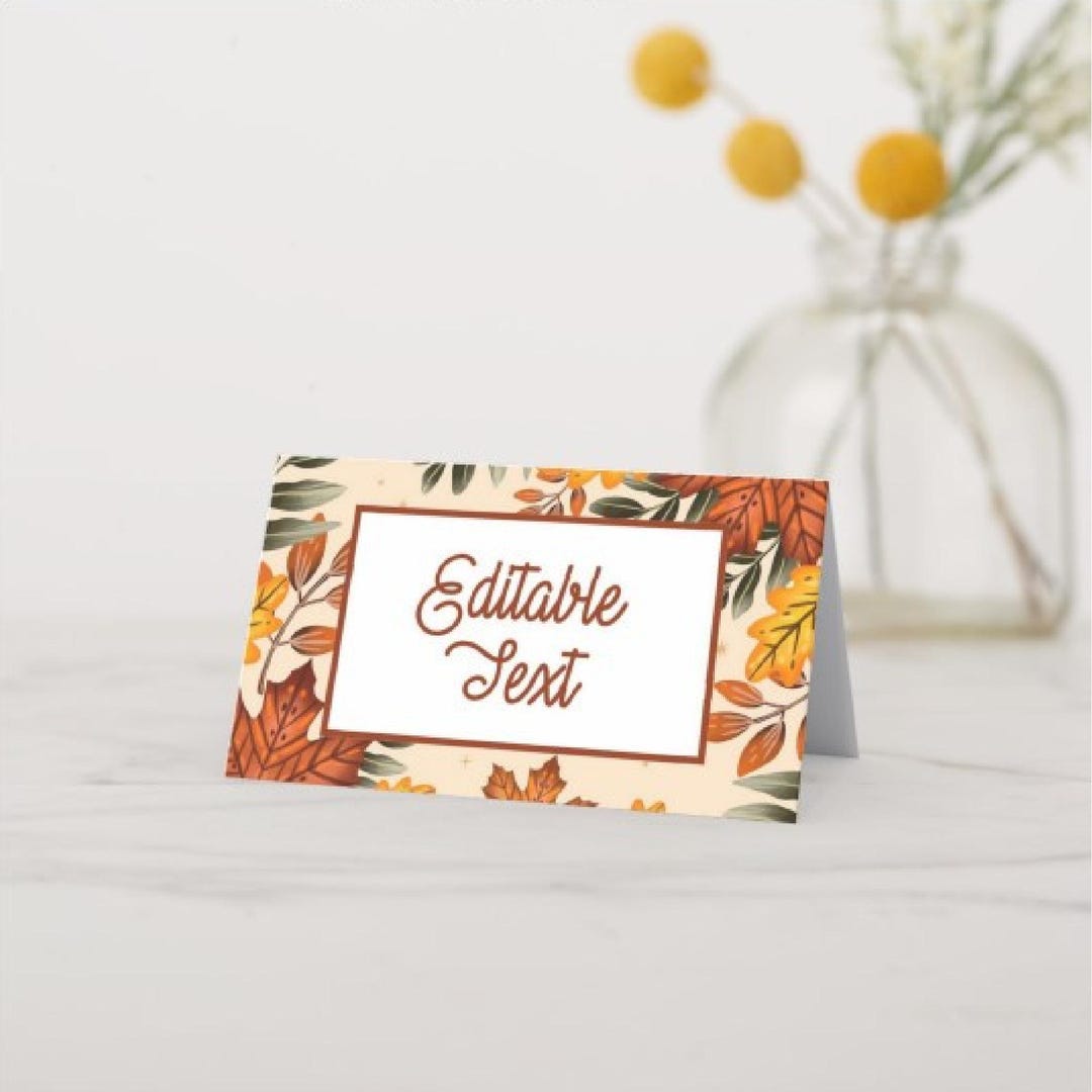 Printable Fall Buffet Cards, Thanksgiving Buffet Cards, Fall Table Food ...