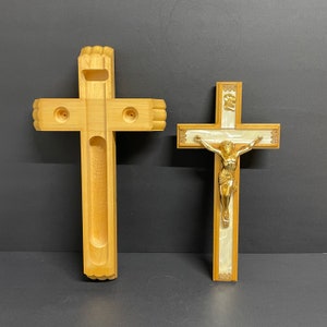 Vintage Crucifix With Hidden Compartment Last Rites Cross, Sick Call ...