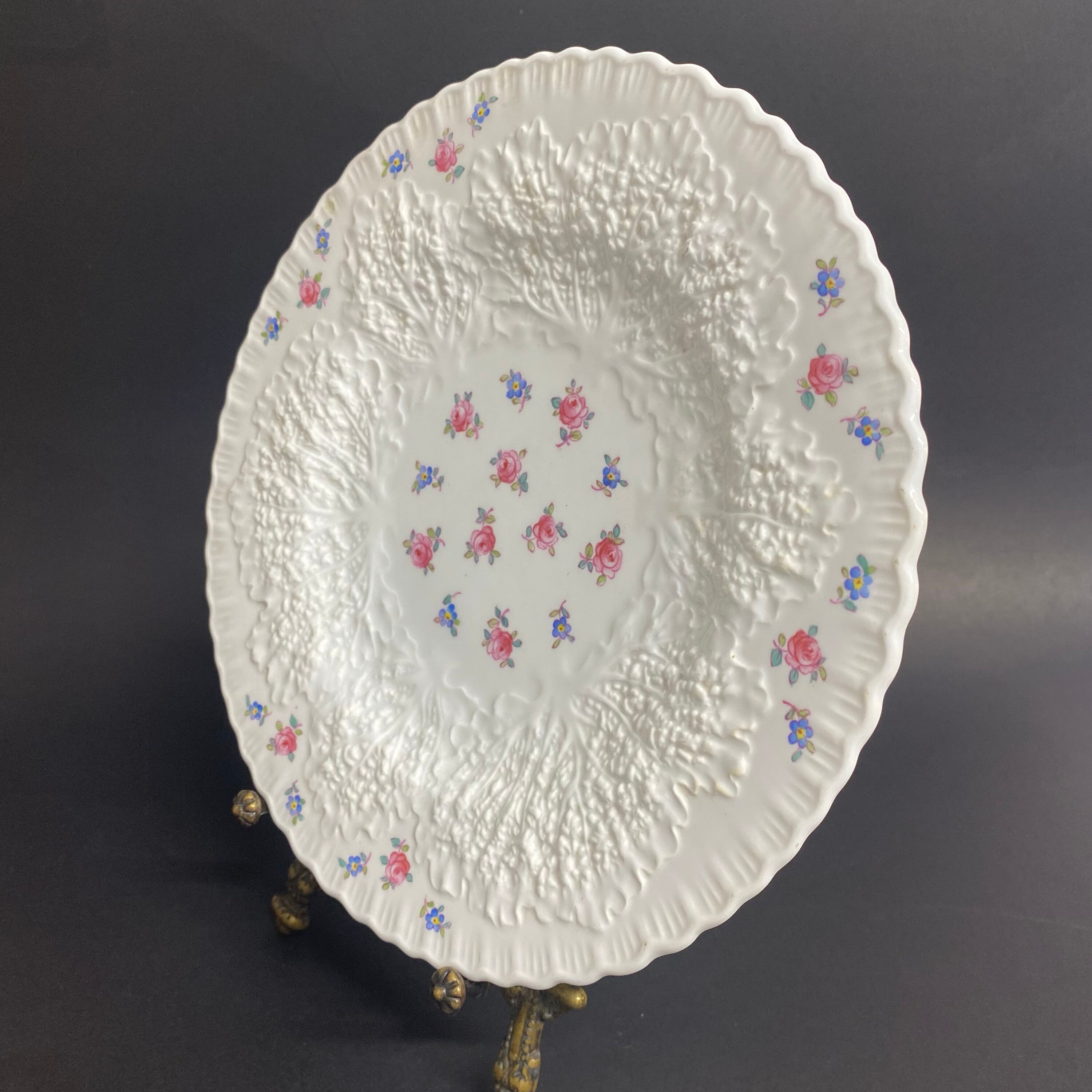 Vintage Spode Copelands Forget-me-not Plate White and Pink - Etsy