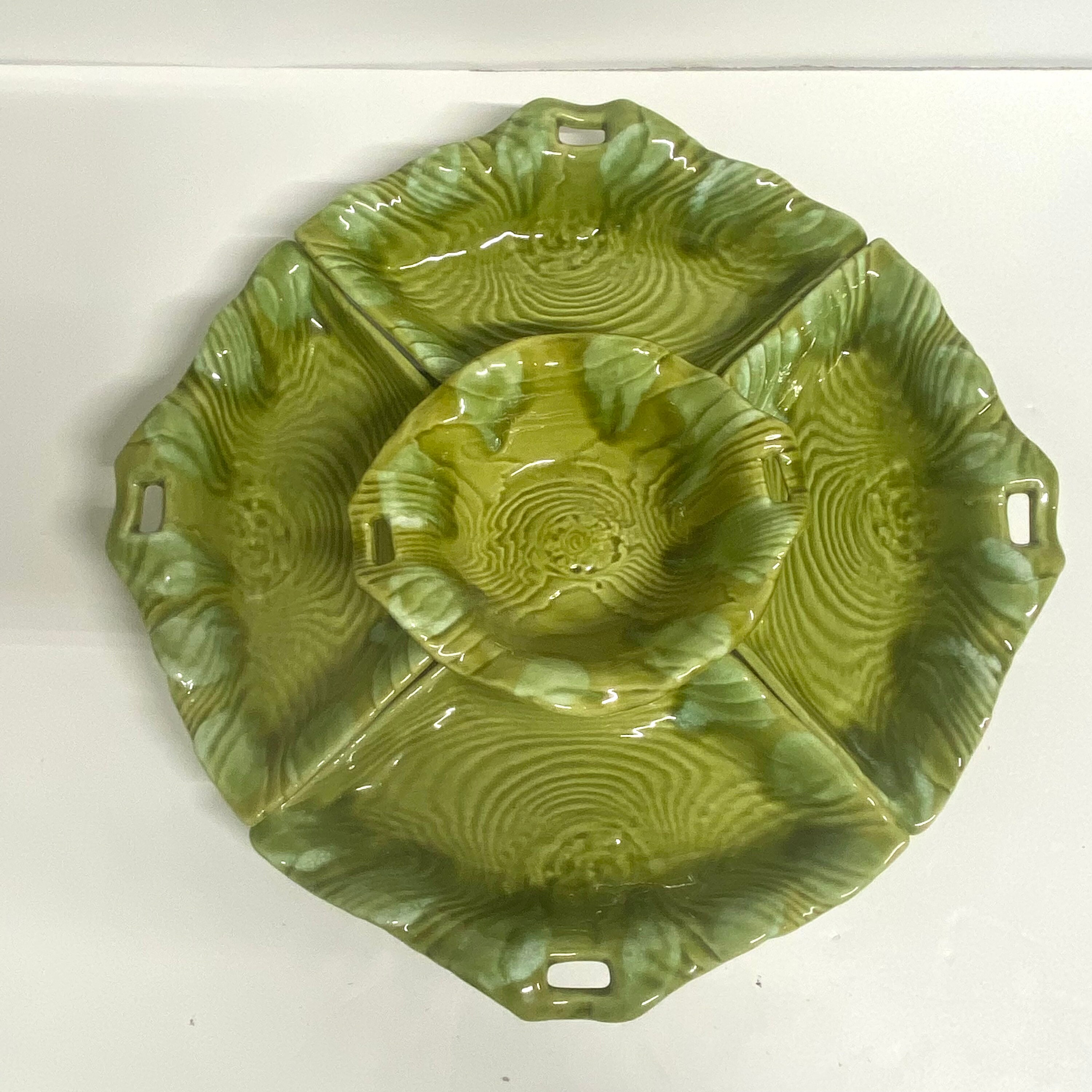 Vintage California Pottery Chip and Dip Dish Serving Platter - Etsy