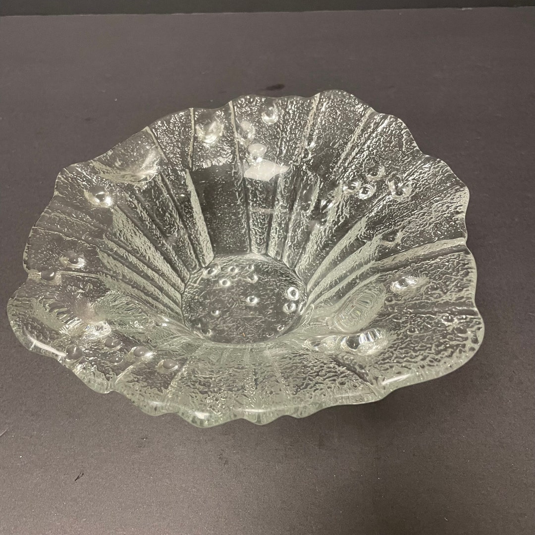 Vintage Blenko Melting Glass Bowl by Don Shepherd Medium Size 7.5” Mcm ...