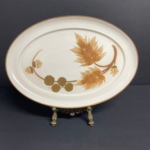 Vintage Denby Langley COTSWOLD Serving Platter Brown and Beige Pottery ...