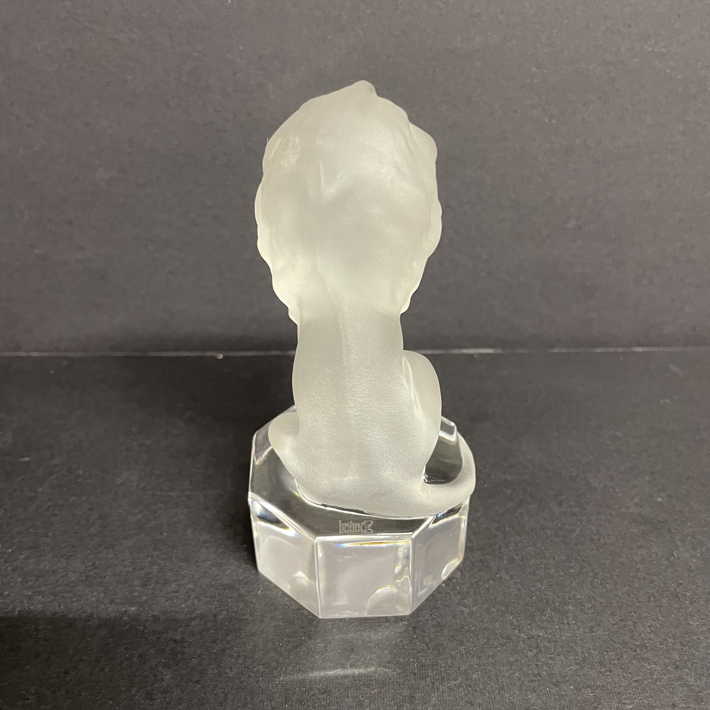 Vintage Goebel Frosted Glass Lion Figurine Crystal Lion Statue - Etsy