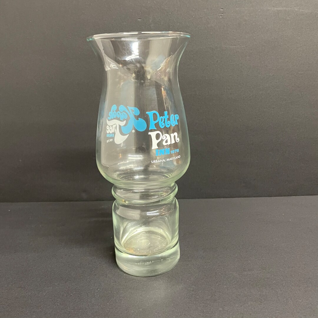 Vintage Peter Pan Inn 1976 Souvenir Tall Glass Kapok Tree Inn Urbana ...