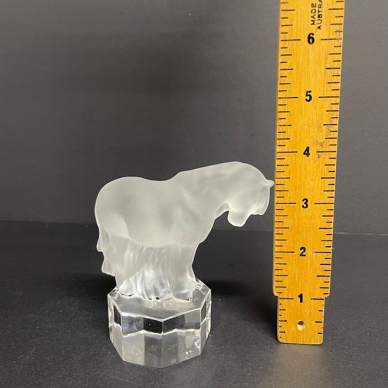 Vintage Goebel Frosted Glass Horse Stallion Figurine Crystal Nachtmann ...