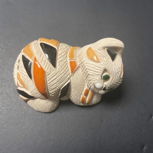 Vintage Artesania Rinconada Calico Cat Figurine Made in Uruguay ...