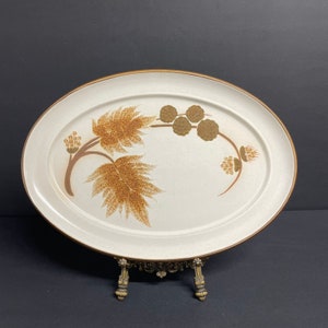 Vintage Denby Langley COTSWOLD Serving Platter Brown and Beige Pottery ...