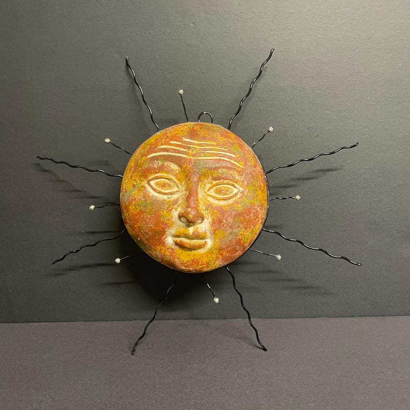 Wall Art Sun Ceramic - Etsy