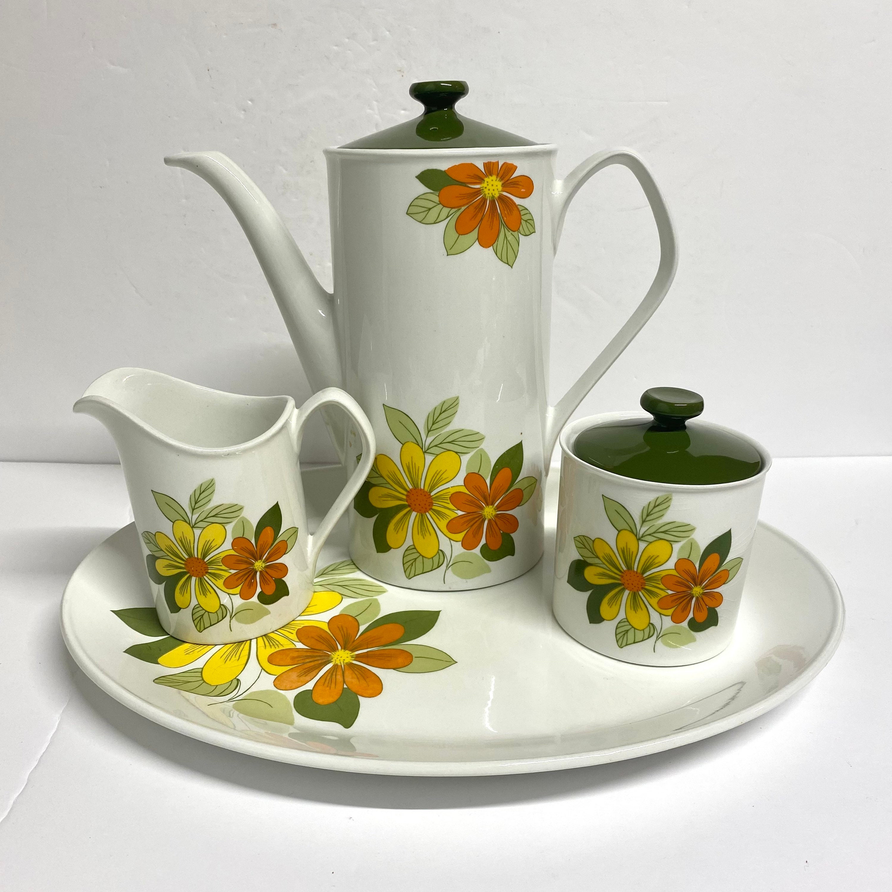 Vintage Johnson Bros Tea Set With Teapot Sugar Creamer and - Etsy