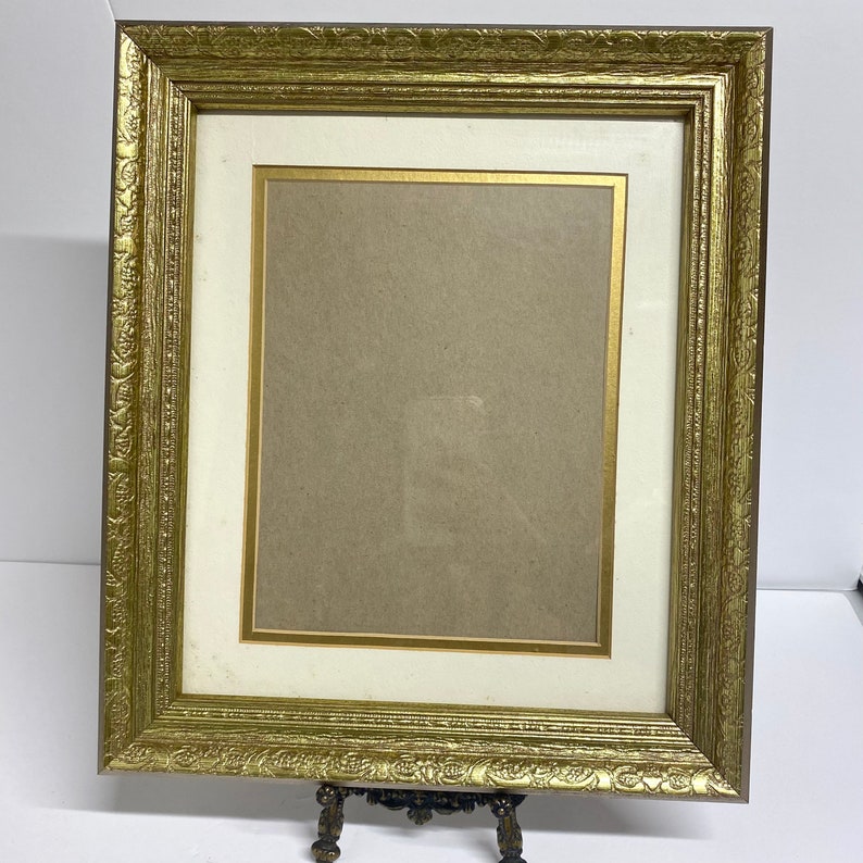 Vintage Wooden Gold Empty Picture Frame for 12x14 for 6x8 Art - Etsy