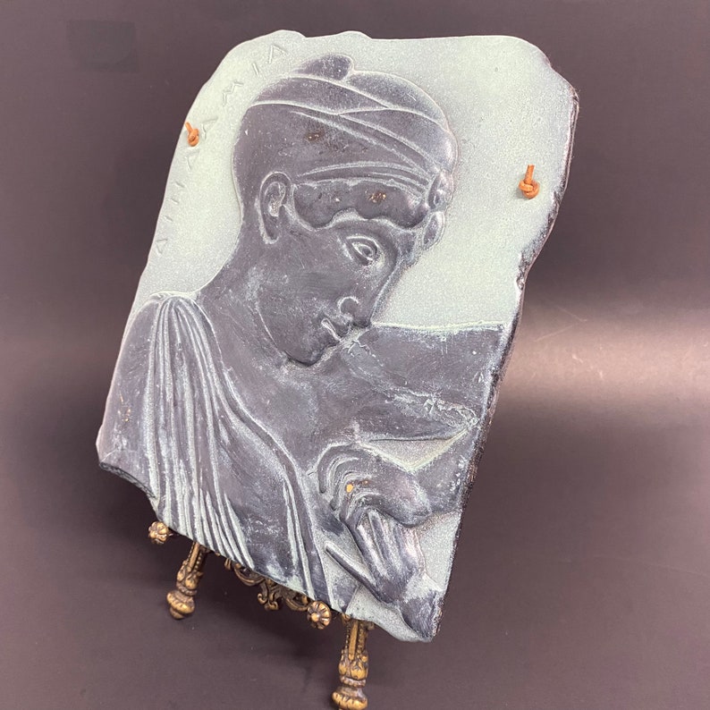 Vintage Greek Plaque of the Statue of Diedamia Ol Laodamia - Etsy