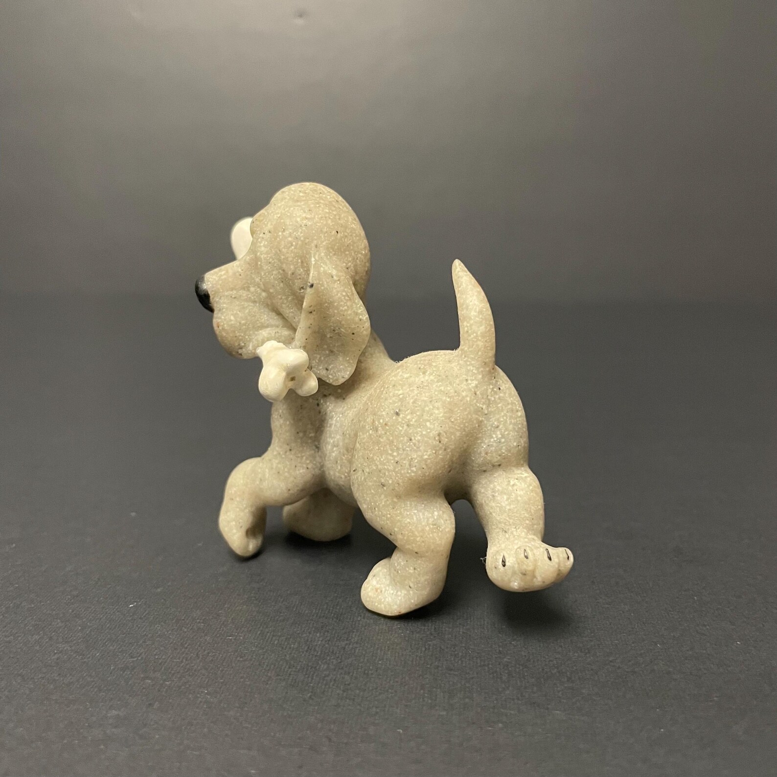 Vintage Quarry Critters Pirate the Dog Figurine With White Bone in ...
