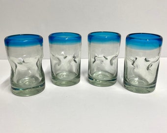 Mexican Blue Rim Glasses - Etsy