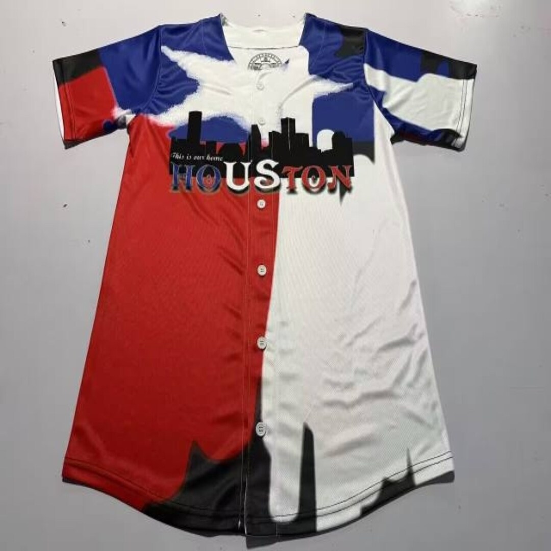 Texart Texas Flag Baseball Jersey, Mesh Polyester, Vibrant Colors by ...