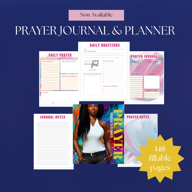 Digital Prayer Journal, Fillable Prayer Planner, Affirmations Prayer ...