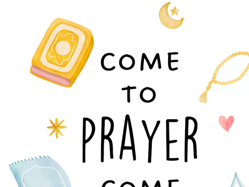 Prayer Corner Print Islamic Kids Print Children Wall Art - Etsy