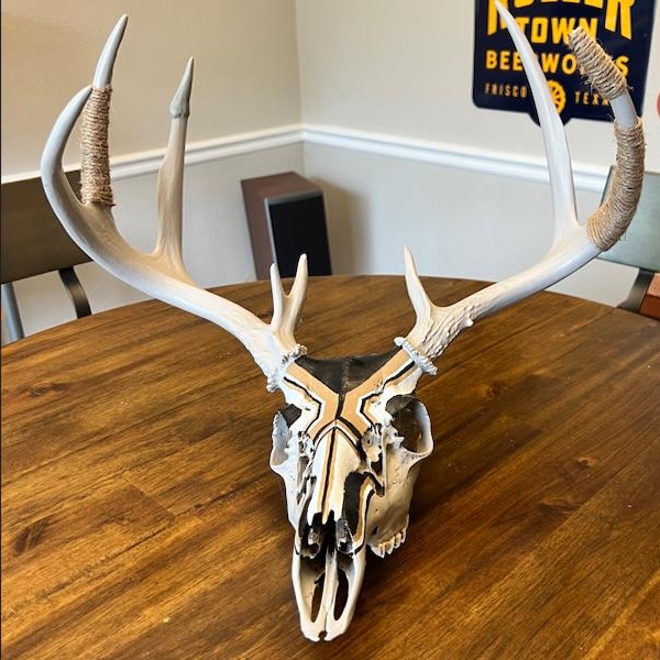 Painted Antlers - Etsy