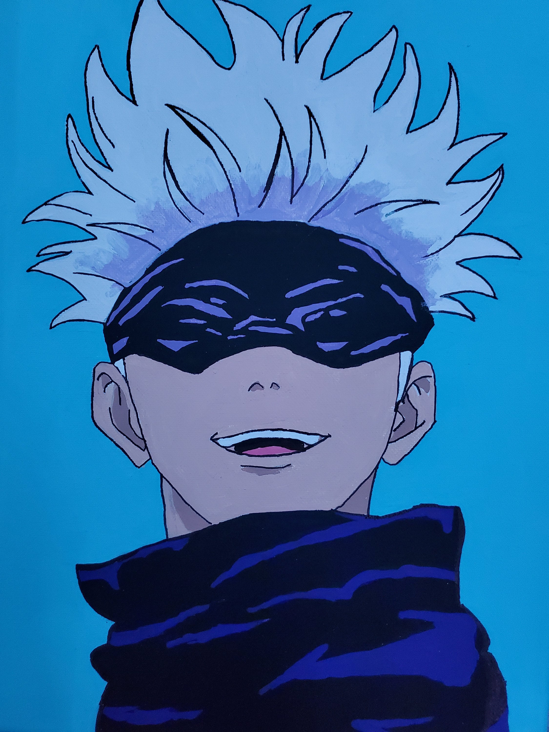 Jujutsu Kaisen Canvas Painting Gojo Satoru | Etsy