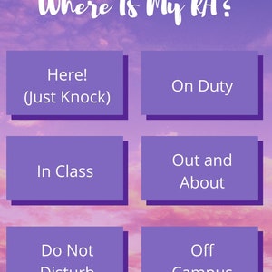 RA Door Sign College Student Resident Advisor Sign Digital Download ...